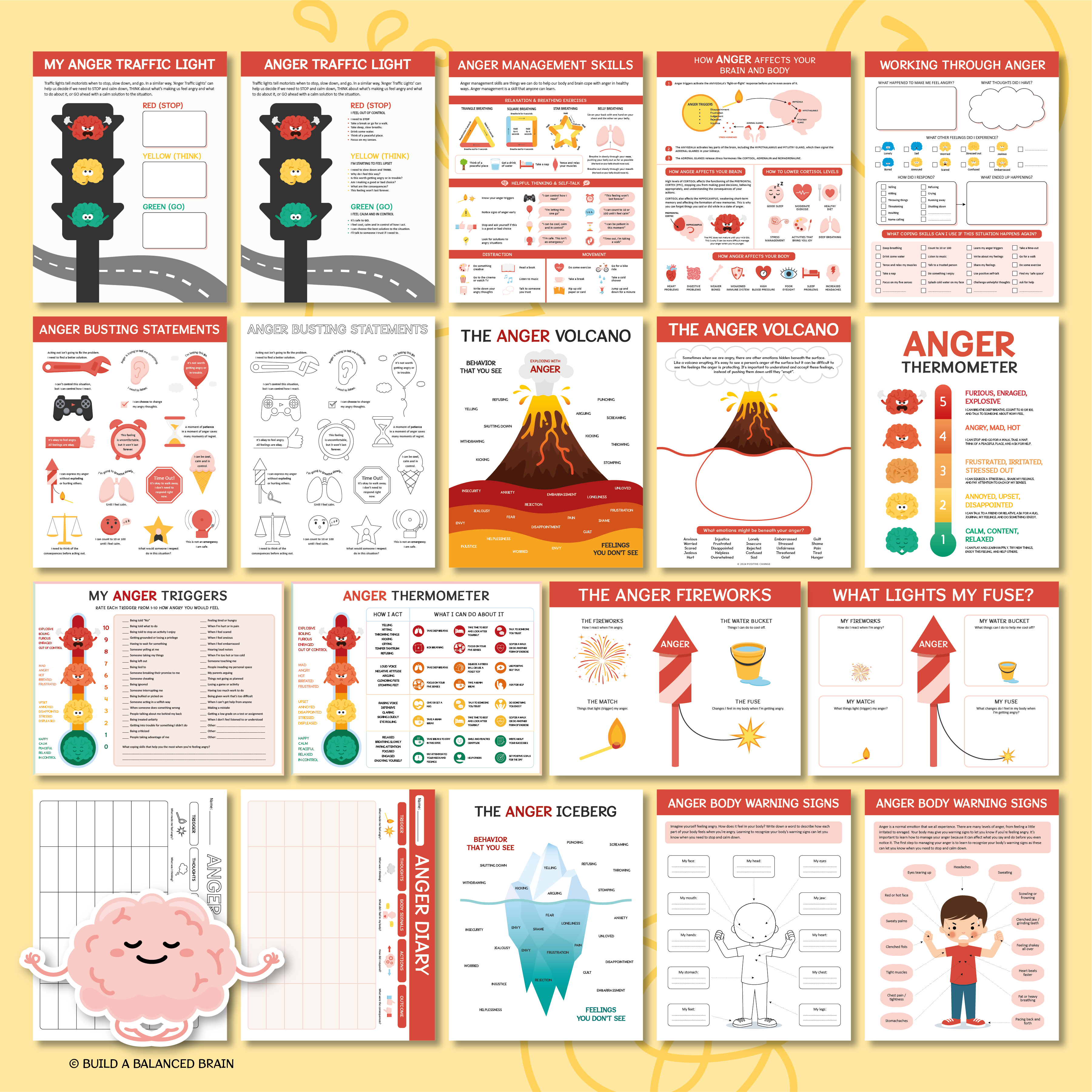 Anger Management Bundle for Kids & Teens - Educational Resources ...