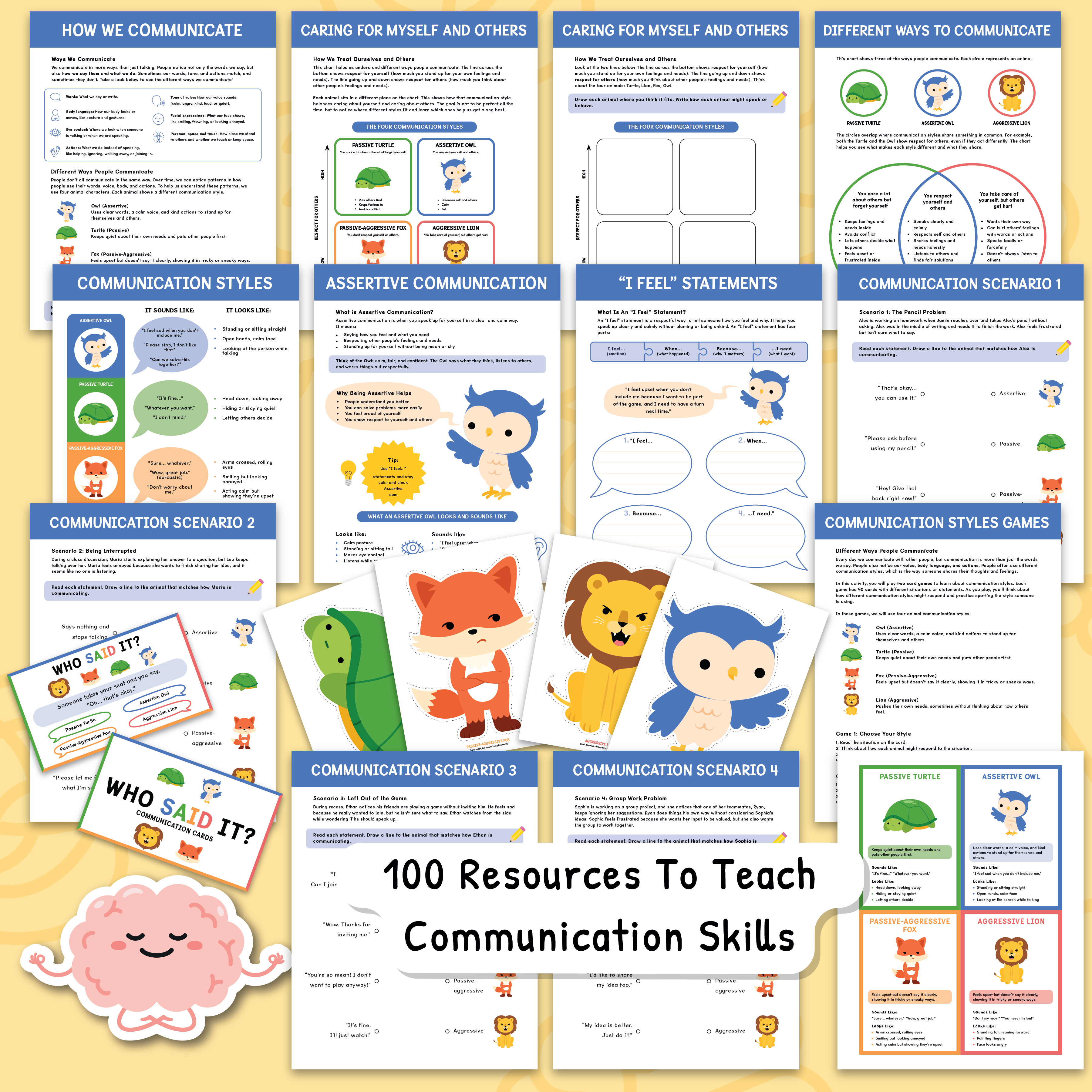 Communication Styles Activities for Kids | Assertive, Passive ...