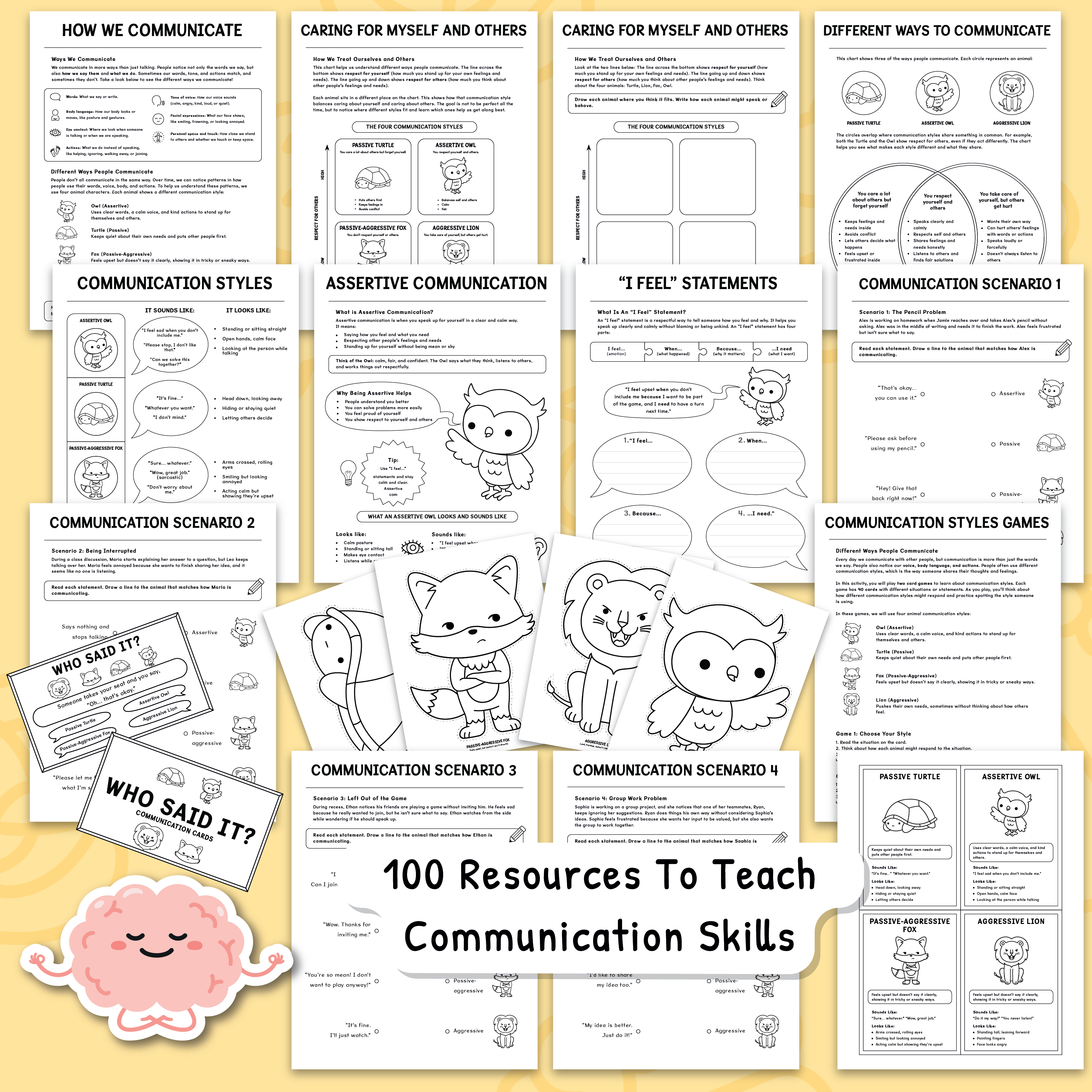 Communication Styles Activities for Kids | Assertive, Passive ...