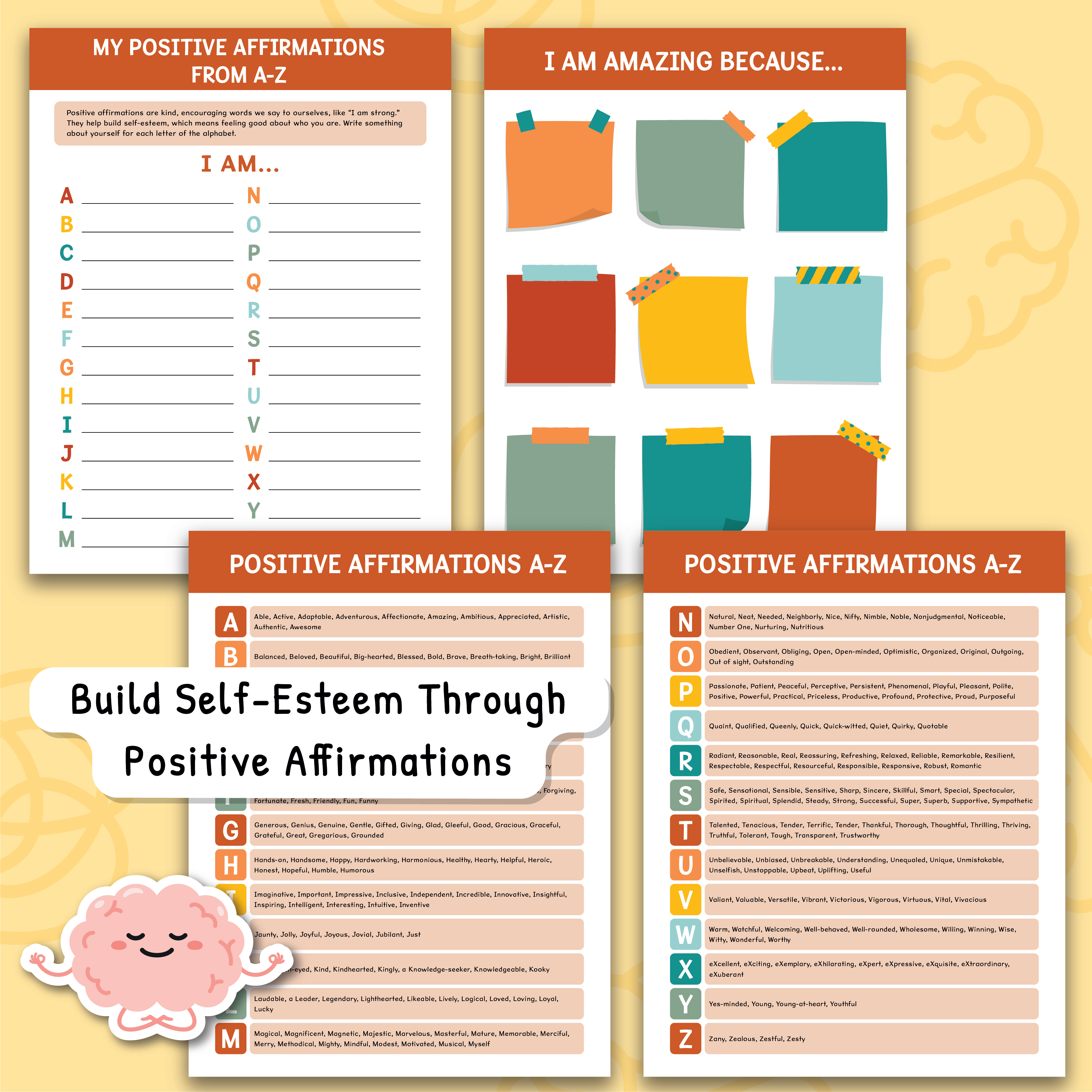 Self-Esteem Worksheets for Kids | Build Confidence | Therapeutic ...