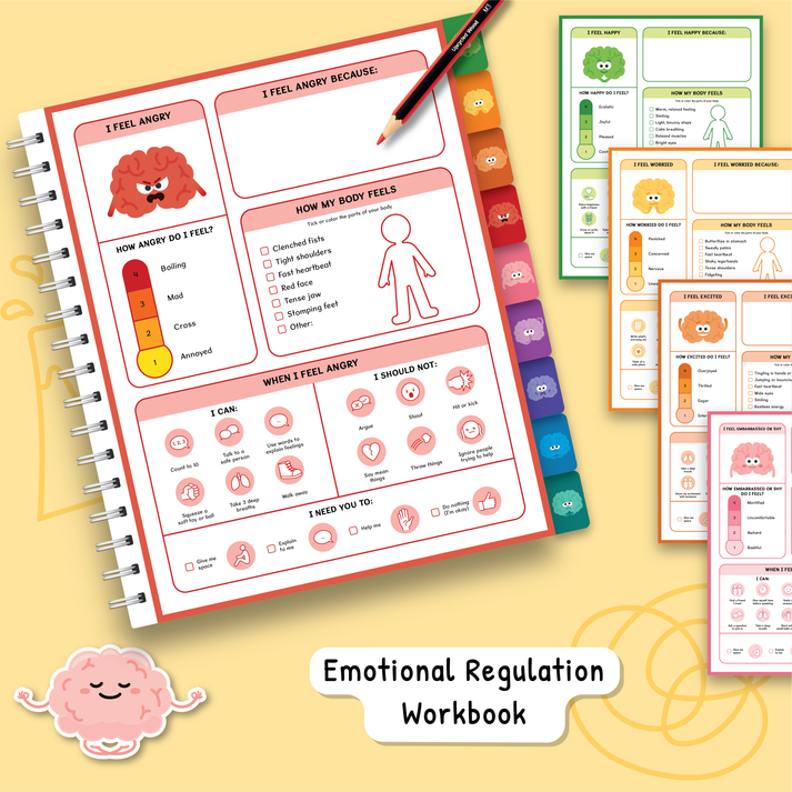 Kids Emotions Workbook – Emotional Regulation & Coping Skills – Build a ...