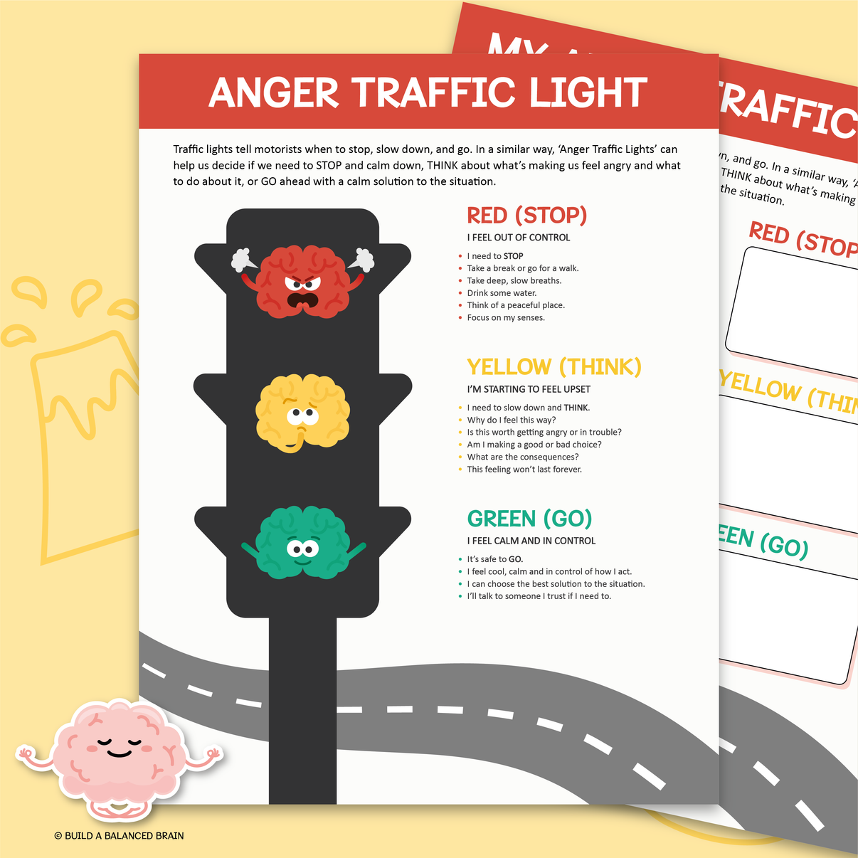 Anger Traffic Lights | Emotional Intelligence Tool for Kids & Teens ...