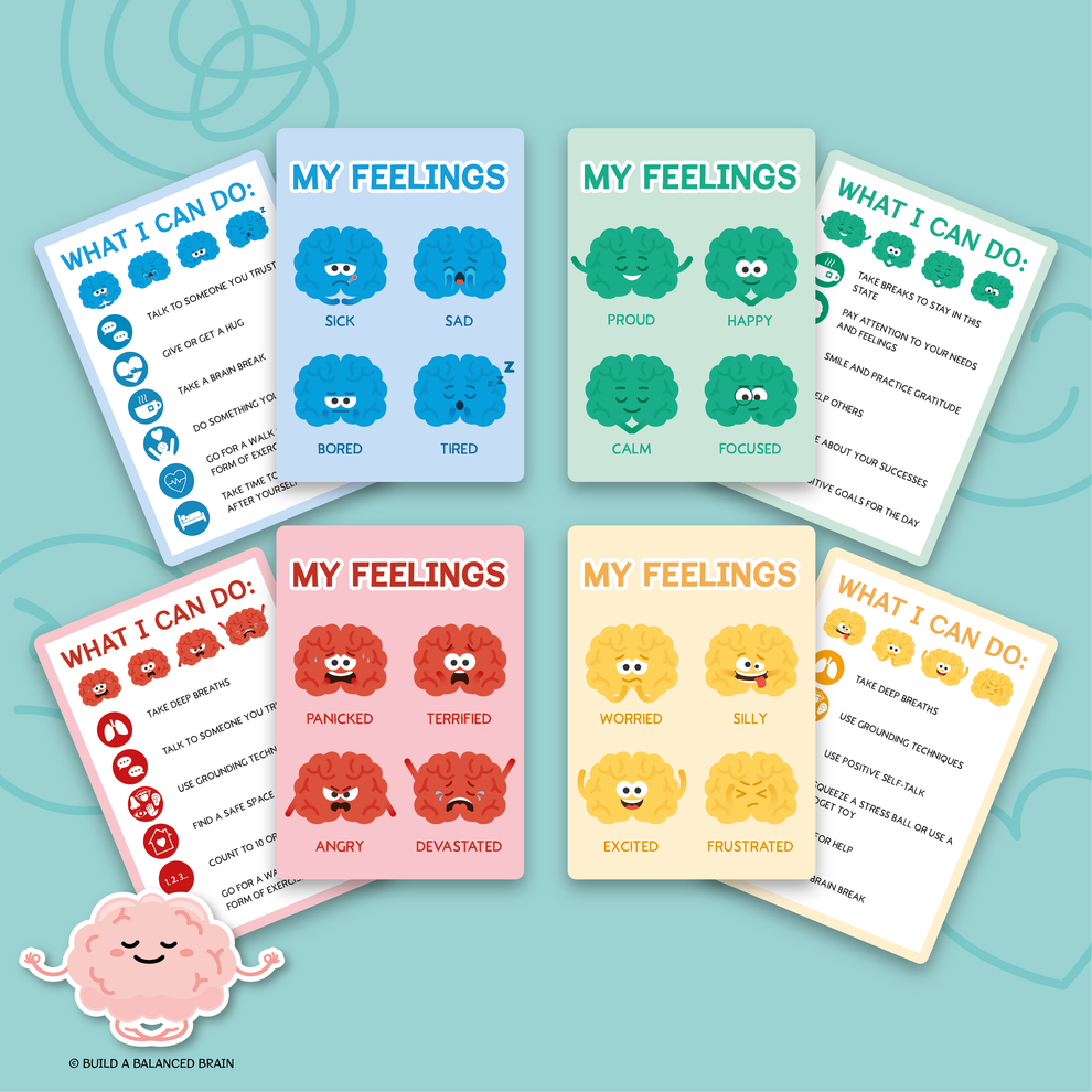 Self-regulation Flashcards with Coping Strategies for Kids and Teens ...
