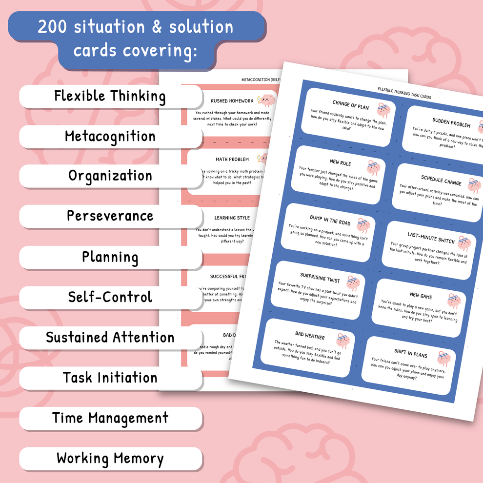 ADHD Executive Functioning Worksheets fro Kids – Build a Balanced Brain