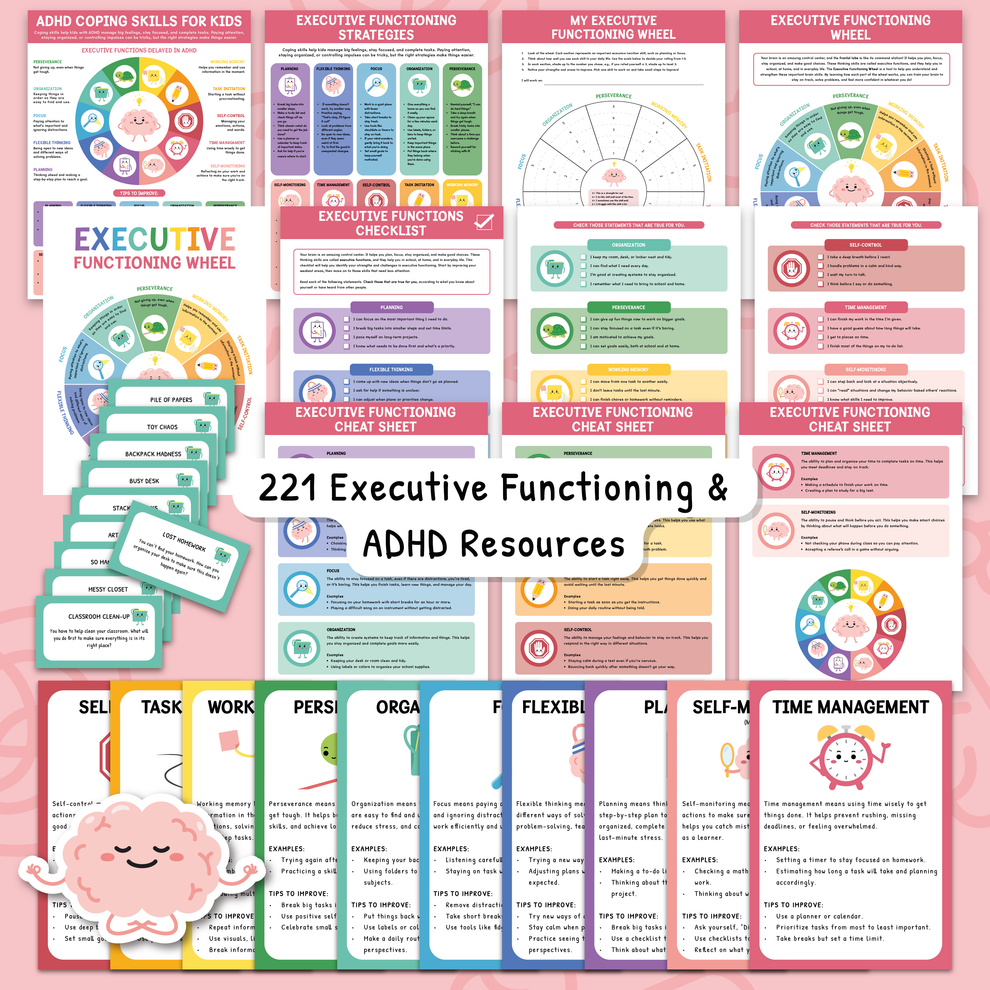 ADHD Executive Functioning Worksheets fro Kids – Build a Balanced Brain