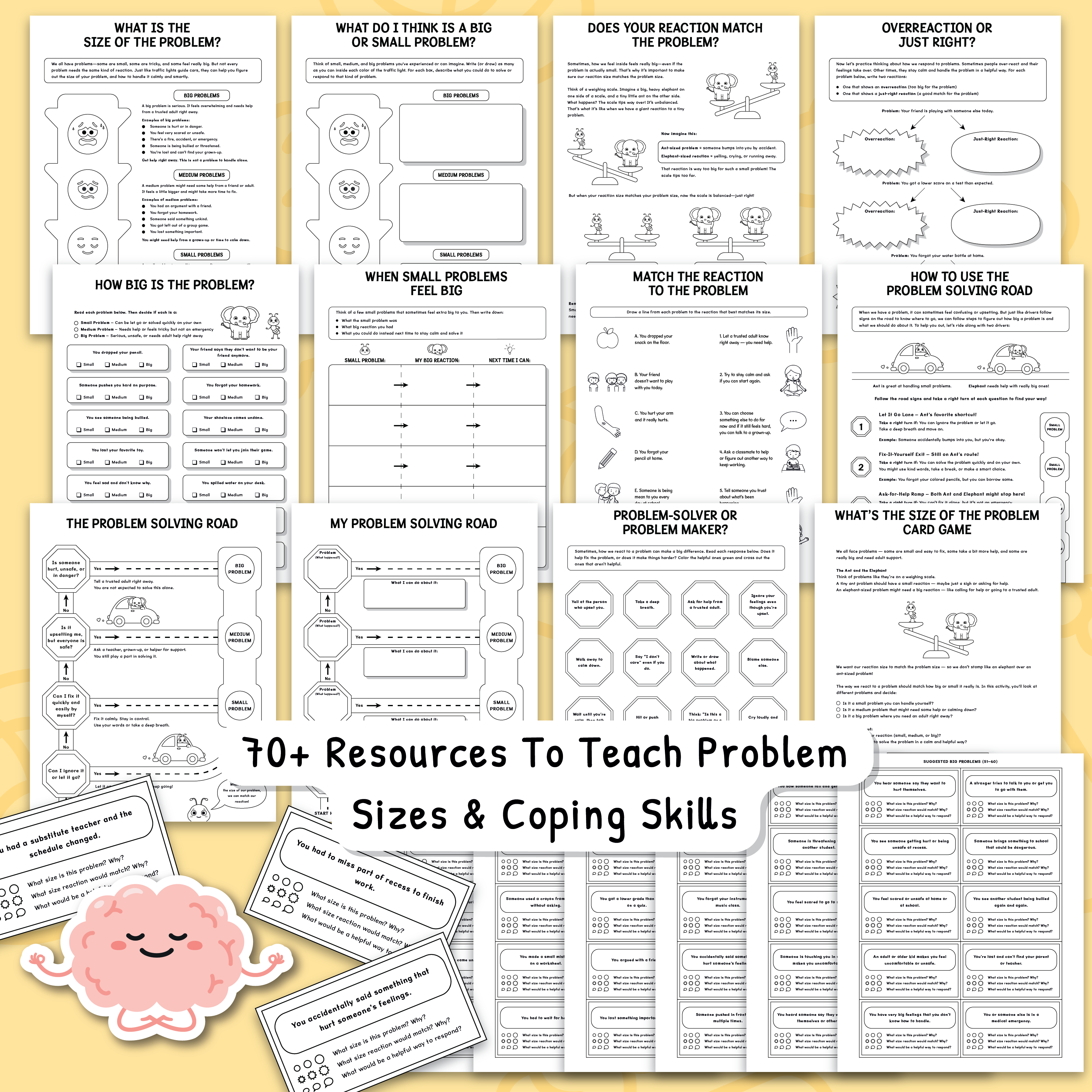 Size of the Problem Worksheets | Teach Kids Effective Problem-Solving ...