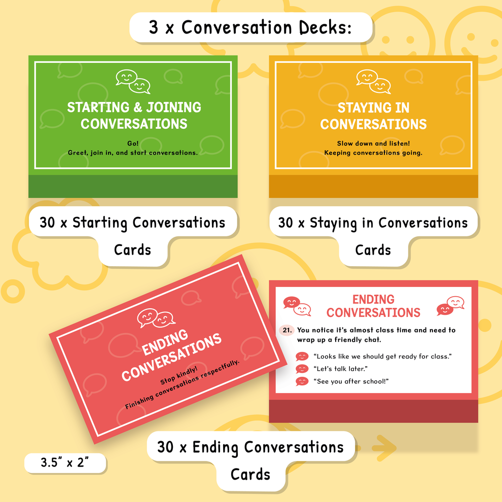 Conversation Skills Cards for Kids – Social Skills & SEL Scenario Deck ...