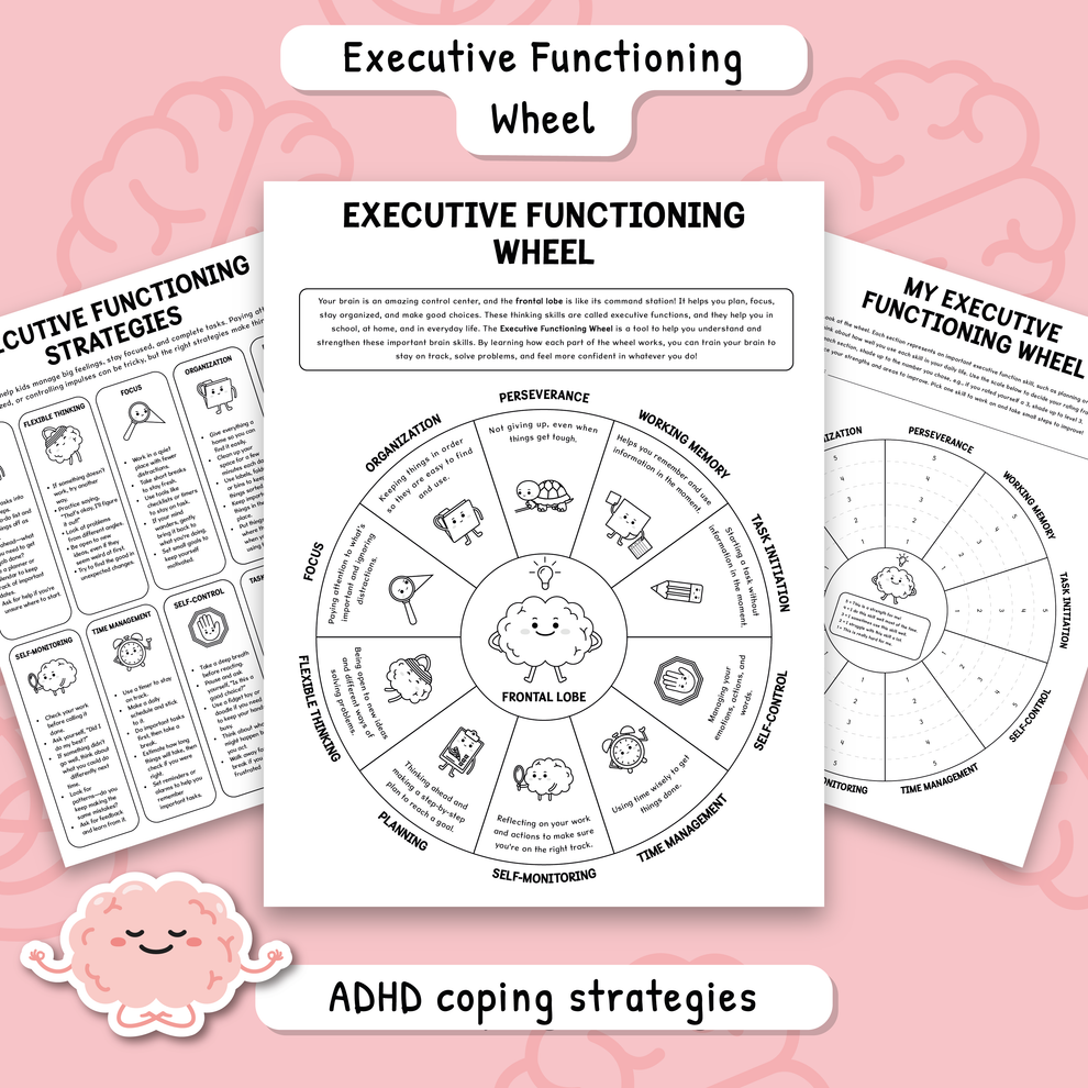 ADHD Executive Functioning Set | Tools for Kids & Teens | Bundle ...