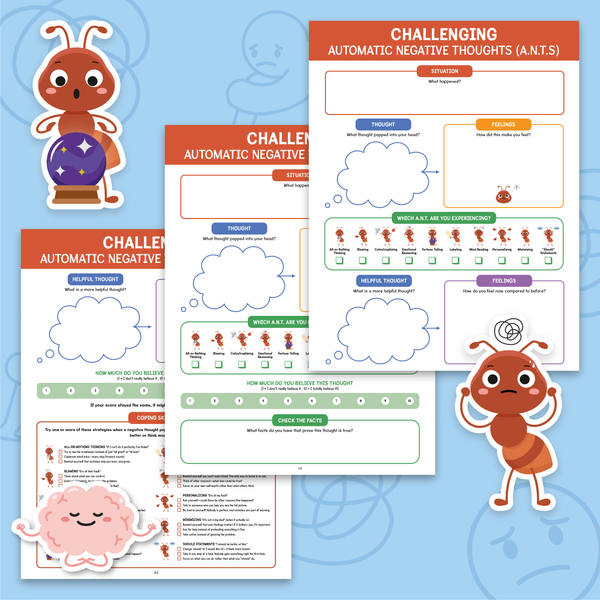 Challenge Automatic Negative Thoughts ANTs - CBT for Kids and Teens ...