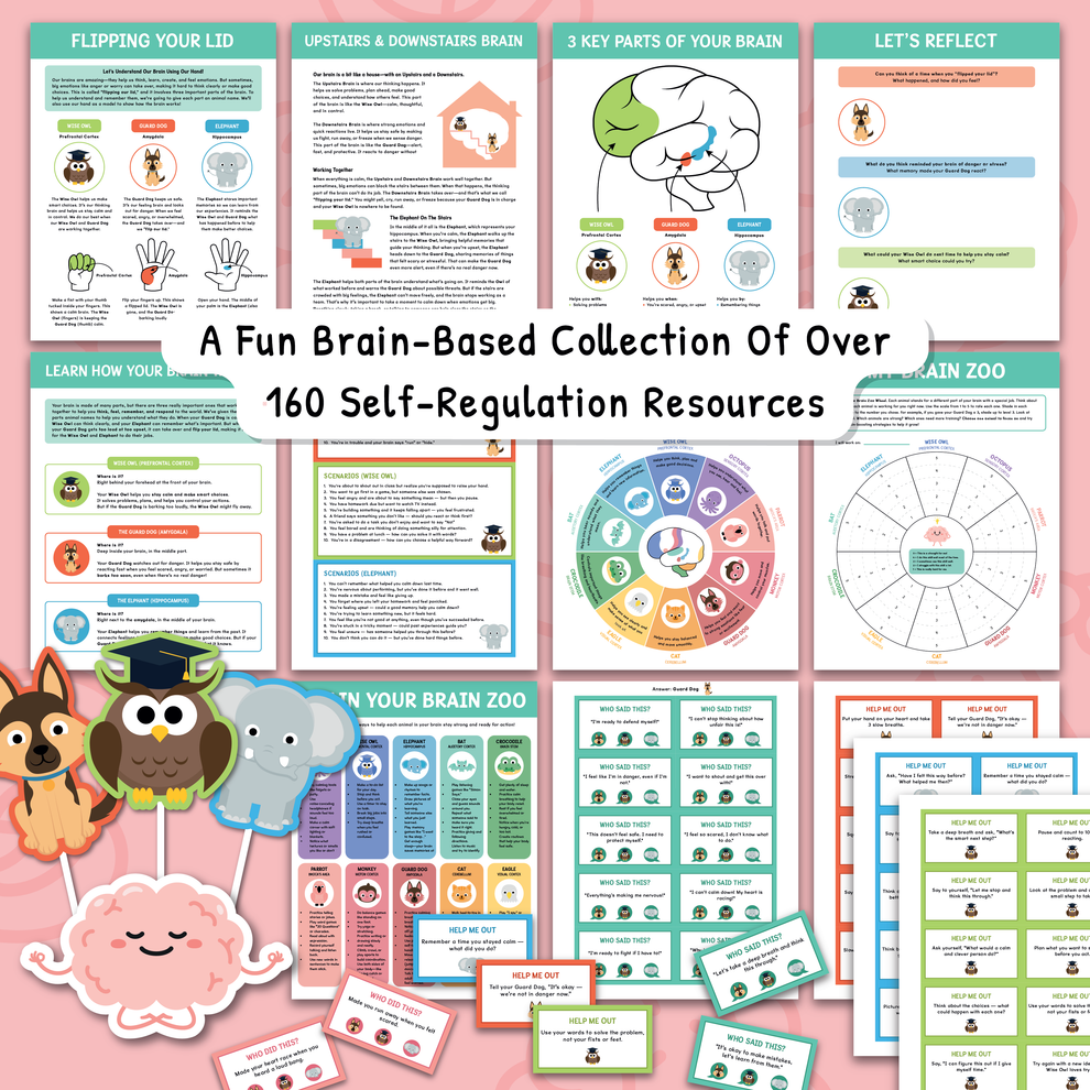 Emotional Regulation Bundle | Flip Your Lid | Mindfulness & Self ...