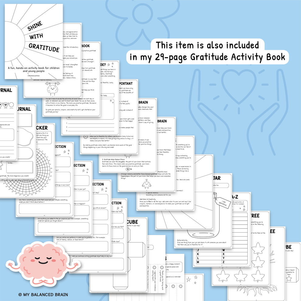 Gratitude Tree Coloring Activity – Build a Balanced Brain